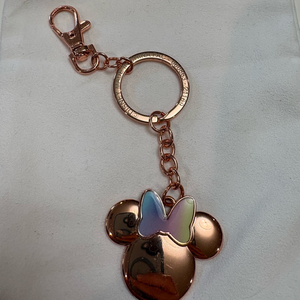 Disney Rose Gold Minnie Mouse Key Holder - Gem
